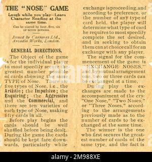 The Nose Game - General Directions Stock Photo - Alamy