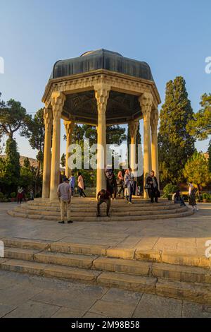 SHIRAZ, IRAN - JULY 8, 2019: People visit Tomb of Hafez in Shiraz, Iran ...