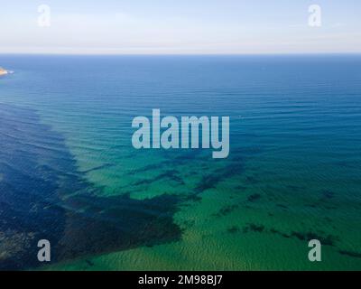 Amazing Aerial view of Vaya beach at Irakli area, Burgas Region ...