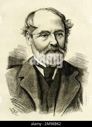 Portrait of Charles Reade (1814-1884) an English novelist and dramatist ...