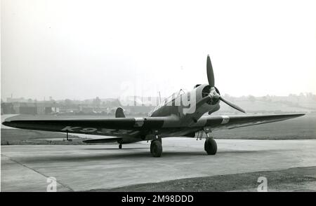Fairey Battle testbed for the Bristol Taurus radial, K9331, head-on ...