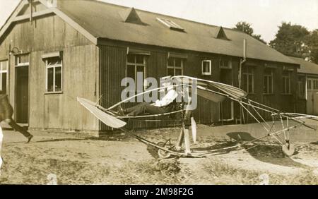 Baden-Powell Scout monoplane (The Midge) during construction Stock ...