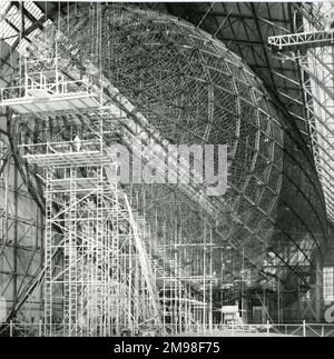 Assembled at Friedrichshafen during 1932-1936, the Hindenburg?s hull ...