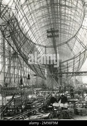 Assembled at Friedrichshafen during 1932-1936, the Hindenburg?s hull ...