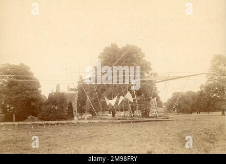 The shed at Baldwyn?s Park, Kent, where Sir Hiram Maxim constructed his ...