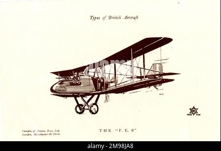 Types of British Aircraft -- The FE Biplane Stock Photo - Alamy
