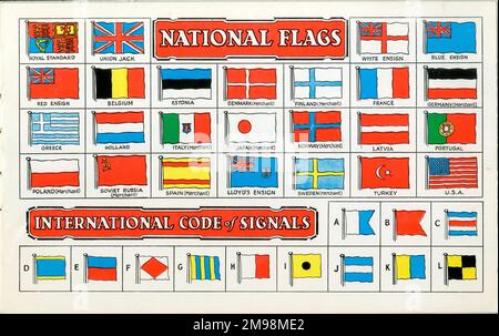 International code of signals flags Stock Photo - Alamy