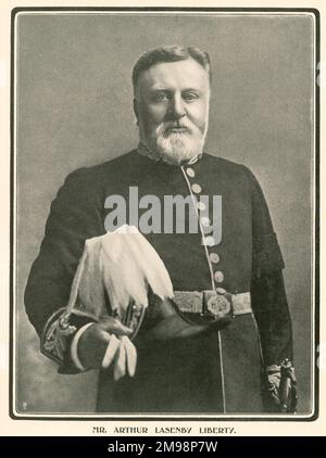 Arthur Lasenby Liberty, founder of Liberty & Co, in his study Stock ...