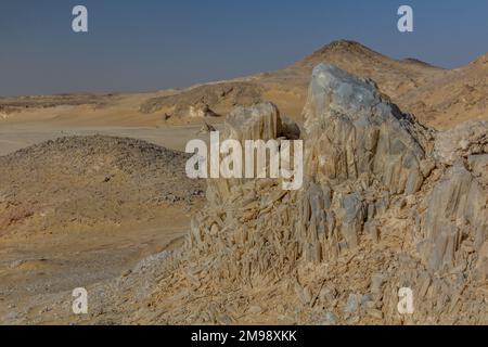 Quartz at the Crystal Mountain in the Western Desert, Egypt Stock Photo ...