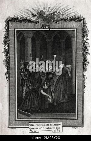The execution of Mary, Queen of Scots, 1587. Mary's cousin, Elizabeth I ...