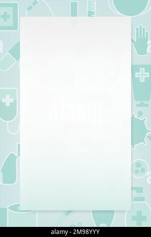 Clean medical background with frame vector Stock Vector Image & Art - Alamy