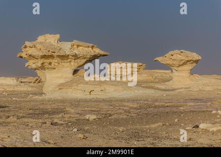 rock formations of the White Desert, Egypt, White Desert National Park ...