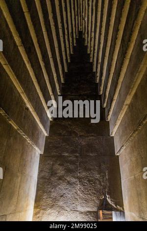 Burial chamber of the Red Pyramid in Dahshur, Egypt Stock Photo - Alamy