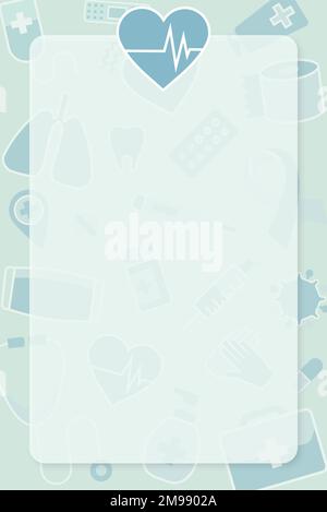 Clean medical background with frame vector Stock Vector Image & Art - Alamy