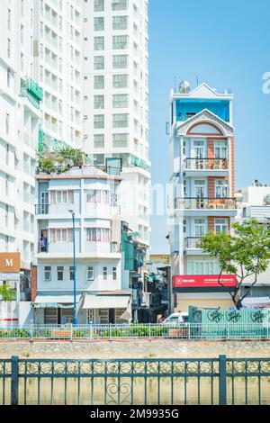 Traditional Vietnamese houses in Ho Chi Minh Vietnam Stock Photo - Alamy