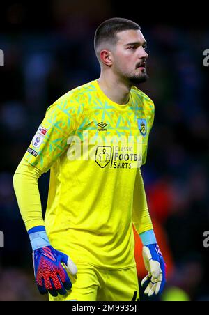 Burnley goalkeeper Arijanet Muric during the Sky Bet Championship match ...