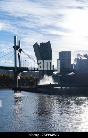 Deusto bridge, Bilbao, Basque Country, Spain Stock Photo - Alamy