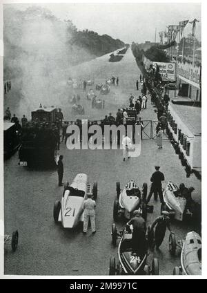 Start of a race at the Avus Track, Berlin, Germany Stock Photo - Alamy