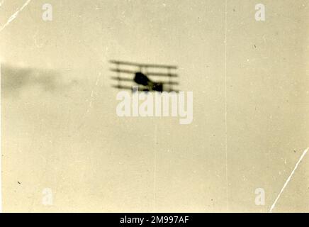The Armstrong Whitworth FK10 quadruplane in flight [blurred] Stock ...