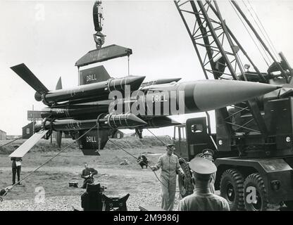 English Electric Thunderbird surface-to-air guided missile system, March 1958 Stock Photo - Alamy