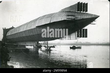 HMA No1 Mayfly leaving its floating shed at the Cavendish Dock, Barrow ...
