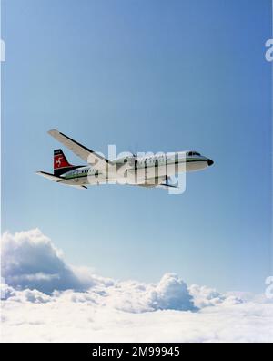 A British Aerospace ATP, G-UIET, of Manx Airlines Stock Photo - Alamy