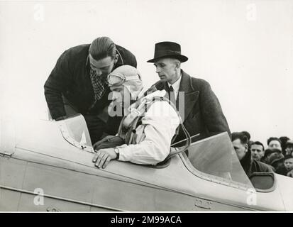 ?Birdman? Clem Sohn, 1910-1937, at Hanworth early in May 1936 Stock ...