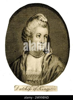 . Portrait of Elizabeth Pierrepont, Duchess of Kingston-upon-Hull (1720 ...