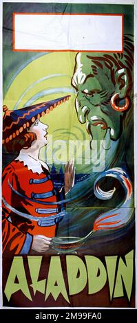 Pantomime poster, Aladdin Stock Photo - Alamy