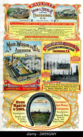 Advert for Hugh Martin & Sons, Coatbridge Iron Works, Coatbridge ...