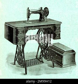 Foot-pedal Singer sewing machine Stock Photo - Alamy