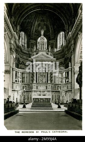 Reredos - St Paul's Cathedral, London Colourised version of: 10934075 ...