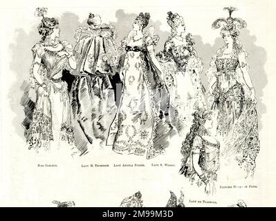 Historic Fancy Dress Ball at Devonshire House, London - Lady St Oswald ...