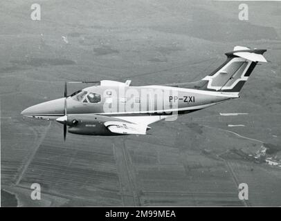 Embraer EMB-121 Xingu (PT-MBZ), side-on, nose right. Embraer S.A. is a ...