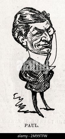 Cartoon of Alfred and Paul Martinetti, American pantomime performers ...
