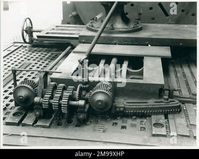 'Photograph of "Old Face Plate Lathe", originally installed in the Soho ...