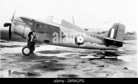 A Grumman Martlet II of the Fleet Air Arm. Ordered by the British ...
