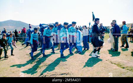 RAF Halton Apprentices competing in the 1977 Ten Tors cross-country ...