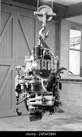 200 HP De Havilland Gipsy Queen 3 Engine mounted on a de Havilland DH ...