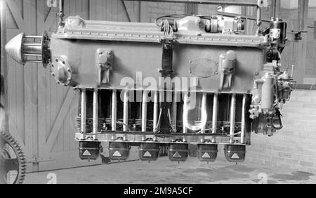 200 HP De Havilland Gipsy Queen 3 Engine mounted on a de Havilland DH ...