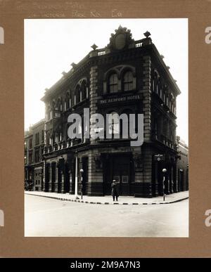 Photograph of Bedford Hotel, Hackney, London. The main side of the ...