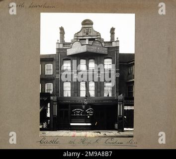 Photograph of Castle PH, Lewisham, London. The main side of the print ...