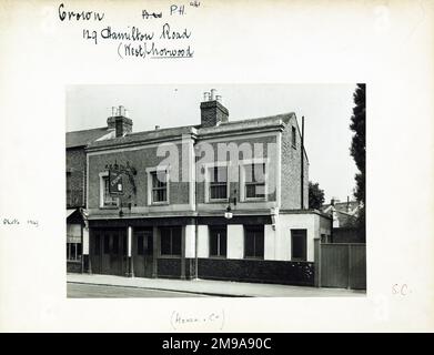 Photograph of Crown PH, Norwood, London. The main side of the print ...