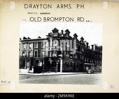 Photograph of Drayton Arms, South Kensington, London. The main side of ...
