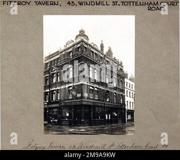 Photograph of Fitzroy Tavern , Fitzrovia, London. The main side of the ...