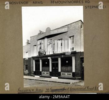 Photograph of Grosvenor Arms, Stepney, London. The main side of the ...