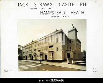 Photograph of Jack Straws Castle PH, Hampstead (Old), London. The main ...