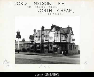 Photograph of Lord Nelson PH, North Cheam, Greater London. The main ...