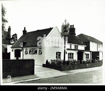 Photograph of Red Lion PH, Cheam, Greater London. The main side of the ...