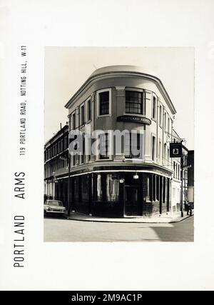 Photograph of Portland Arms, Notting Hill, London. The main side of the ...